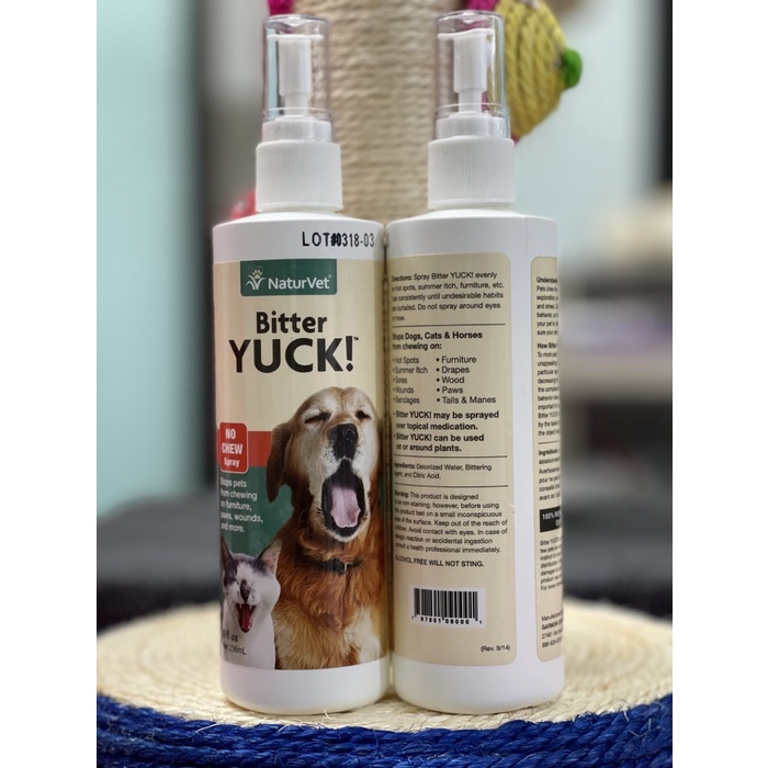 Jual NaturVet Bitter Yuck! No Chew Spray 16oz (473ml) | Shopee Indonesia