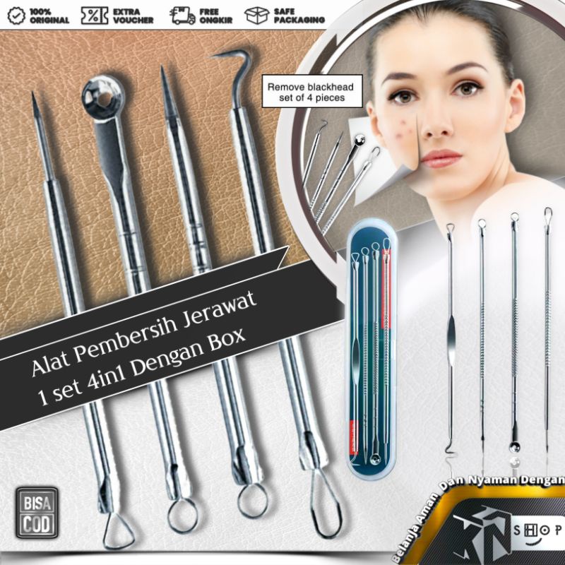 Jual Alat Pinset Facial Pencetan Jerawat Komedo Acne Removal Remover ...