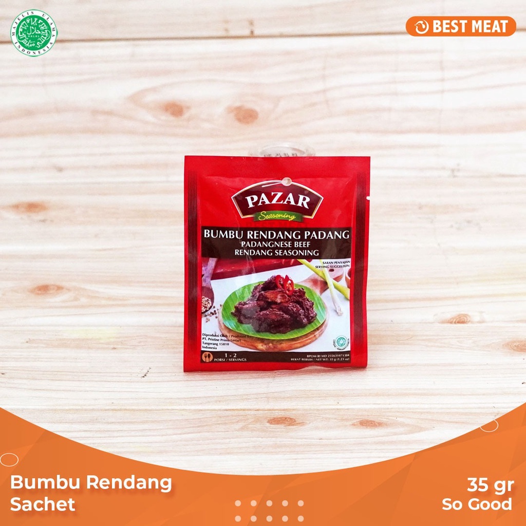 Jual Pazar Bumbu Rendang Sachet 35 gr buy 3 get 1 | Shopee Indonesia