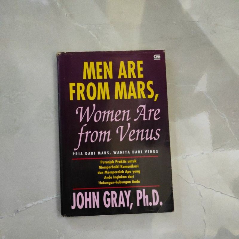 Jual Buku Men Are From Mars Women Are From Venus - John Gray Ph.D - Original | Shopee Indonesia