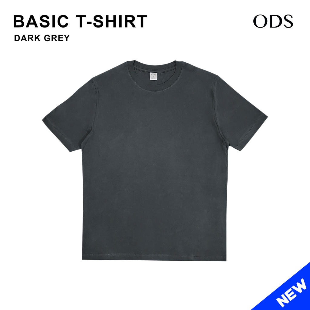 Jual ODS Basic Short Sleeve T-shirt Abu Dark Grey | Shopee Indonesia