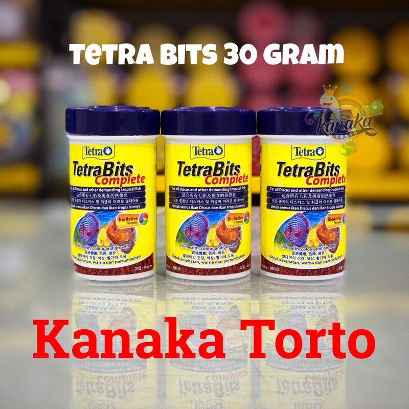 Jual Tetra Bits Complete 30 Gram Tetrabits Makanan Ikan Tropis Discus ...