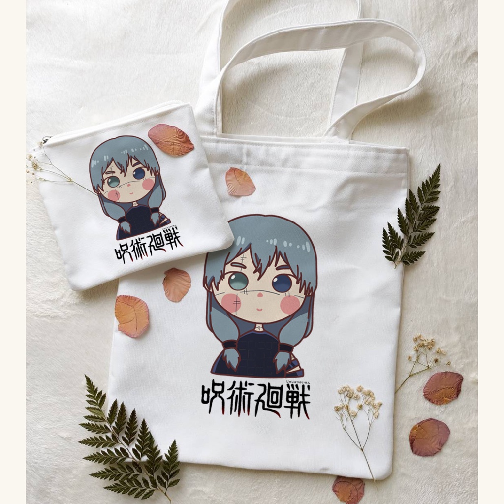 Jual JUJUTSU KAISEN TOTE BAG + PENCIL CASE ANIME / TOTEBAG / POUCH ...