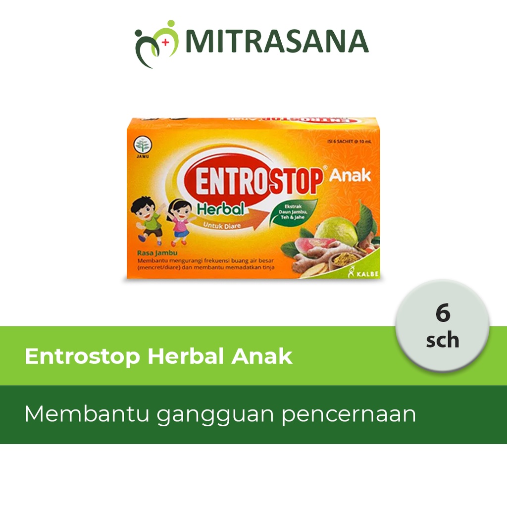 Jual Entrostop Herbal Anak - 6 Sachet - Membantu Mengatasi Gangguan ...