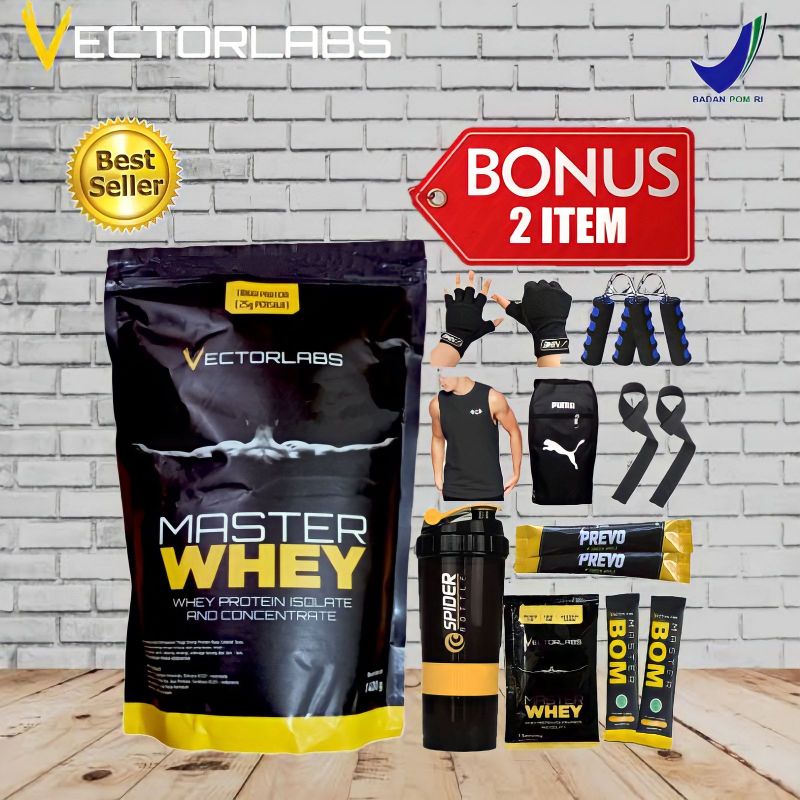 Jual Vectorlabs Master Whey 3 lbs Susu Whey Protein Isolate Concentrate ...