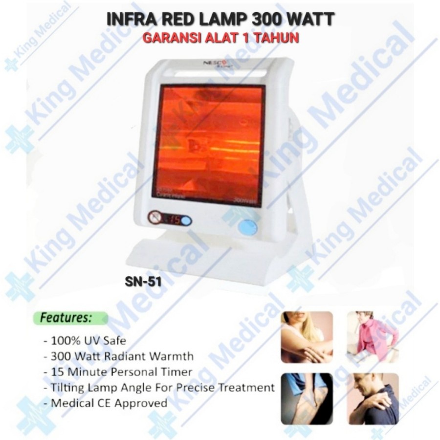 Jual Lampu Terapi/Kesehatan Infrared 300 watt Lampu Fisiotherapy ...