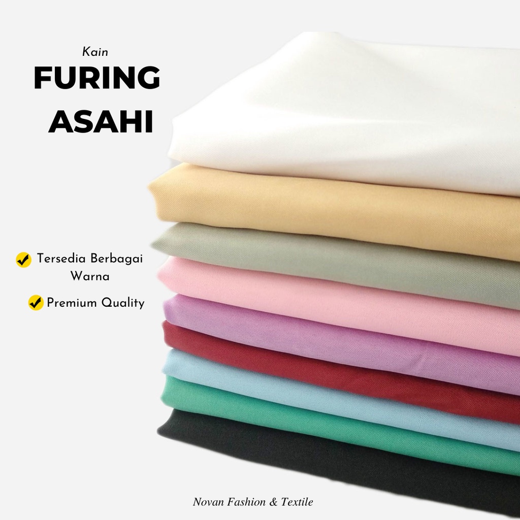 Jual Kain Furing Asahi Furing Baju / Brukat / Lapisan Kantong (0,5m ...