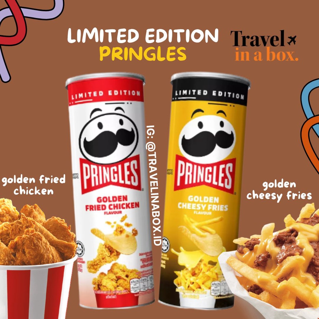 Jual PRINGLES LIMITED EDITION GOLDEN FRIED CHICKEN & CHEESY FRIES ...
