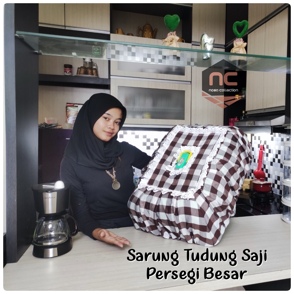 Jual SARUNG TUDUNG SAJI PERSEGI BESAR / Cover Tudung Saji Persegi Besar ...