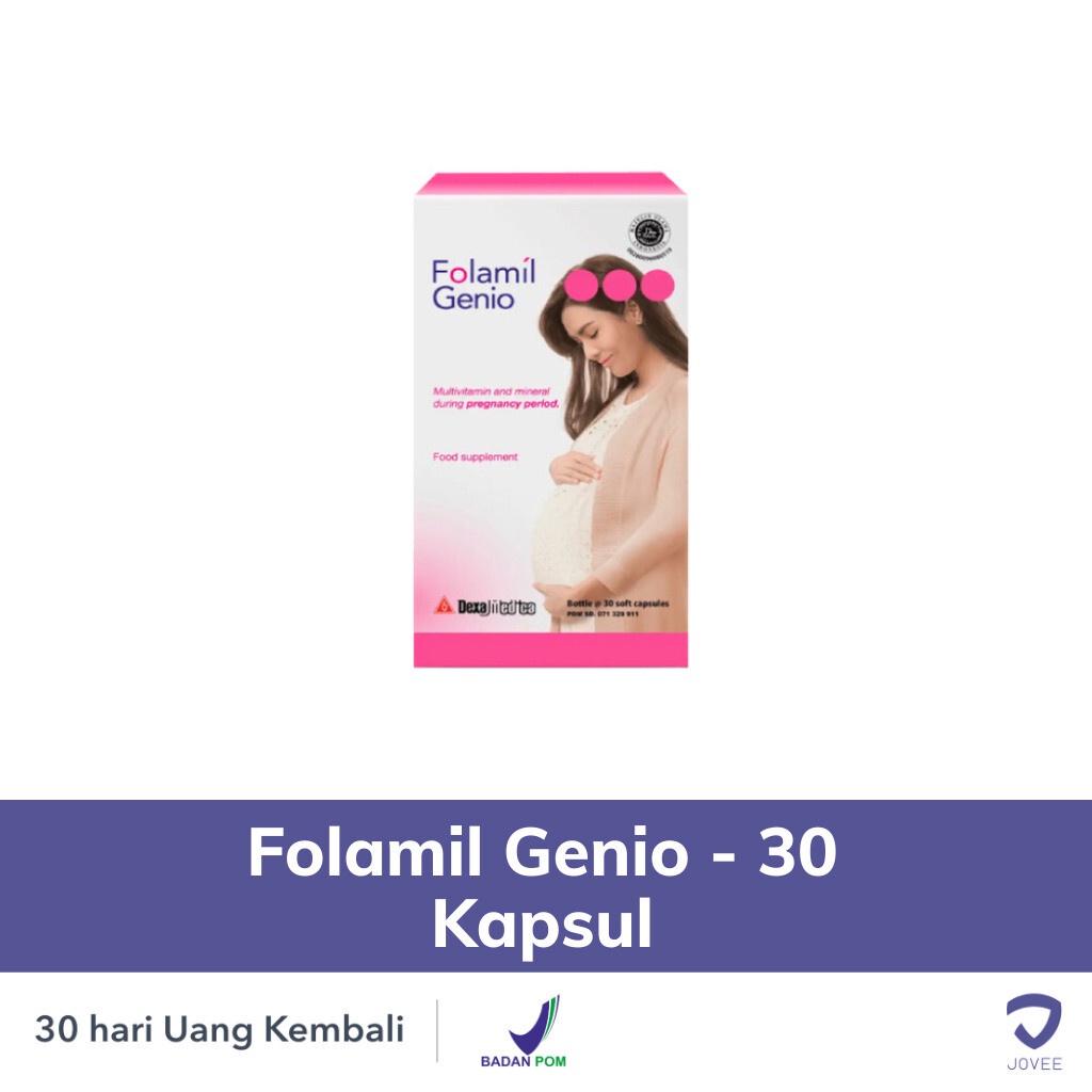 Jual Folamil Genio - 30 Kapsul - JOVEE | Shopee Indonesia