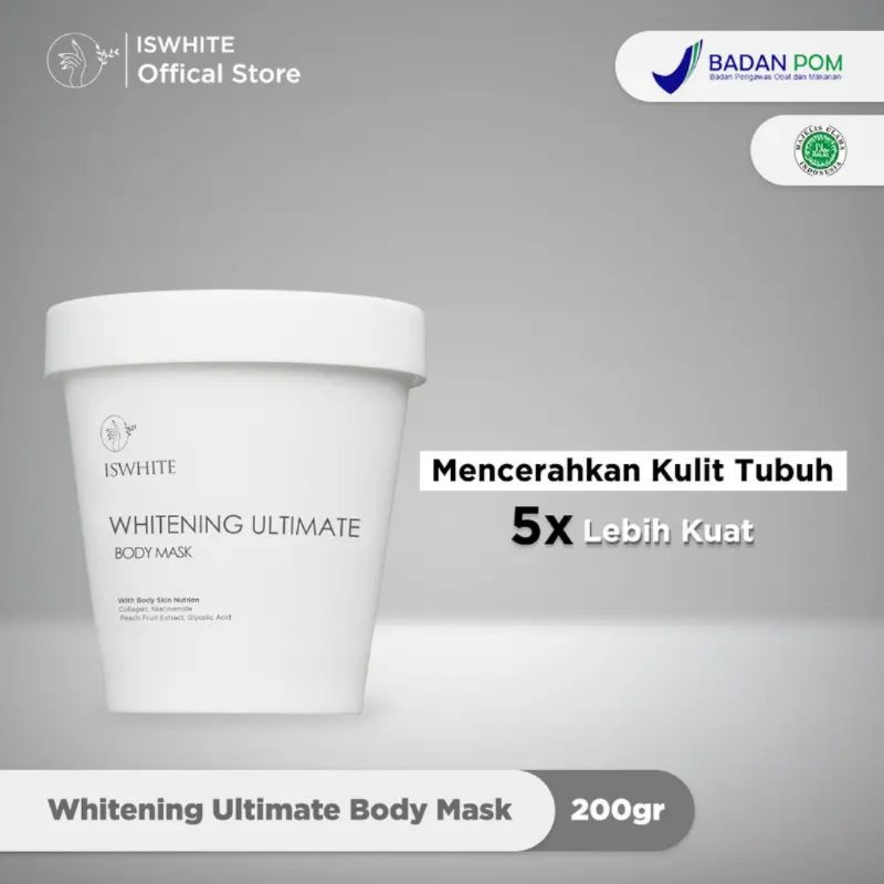 Jual ISWHITE Masker Badan ( Body Mask Whitening Ultimate) | Shopee ...