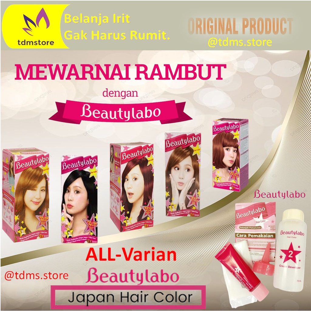 Jual All Varian Pewarna Rambut BEAUTYLABO HAIR COLOR Semir Rambut Gaya ...