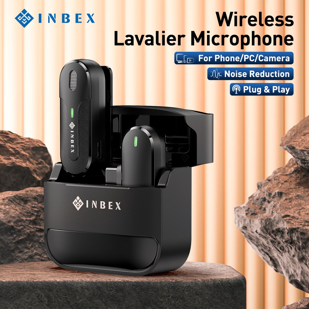 Jual 【Paket 】INBEX Wireless Mikrofon dengan Clip on/Wireless microphone ...