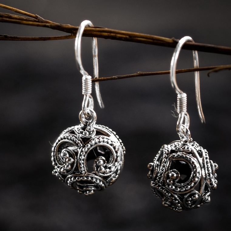 Jual [Original Anting Perak 925 ]Anting Dangling Kecil perak Bali Ombak ...