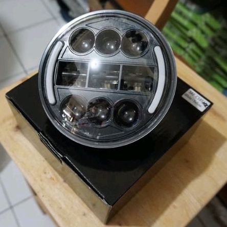 Jual Lampu LED Daymaker Vespa NPX dan Sprint Bagol 5.75 Inch Model ...