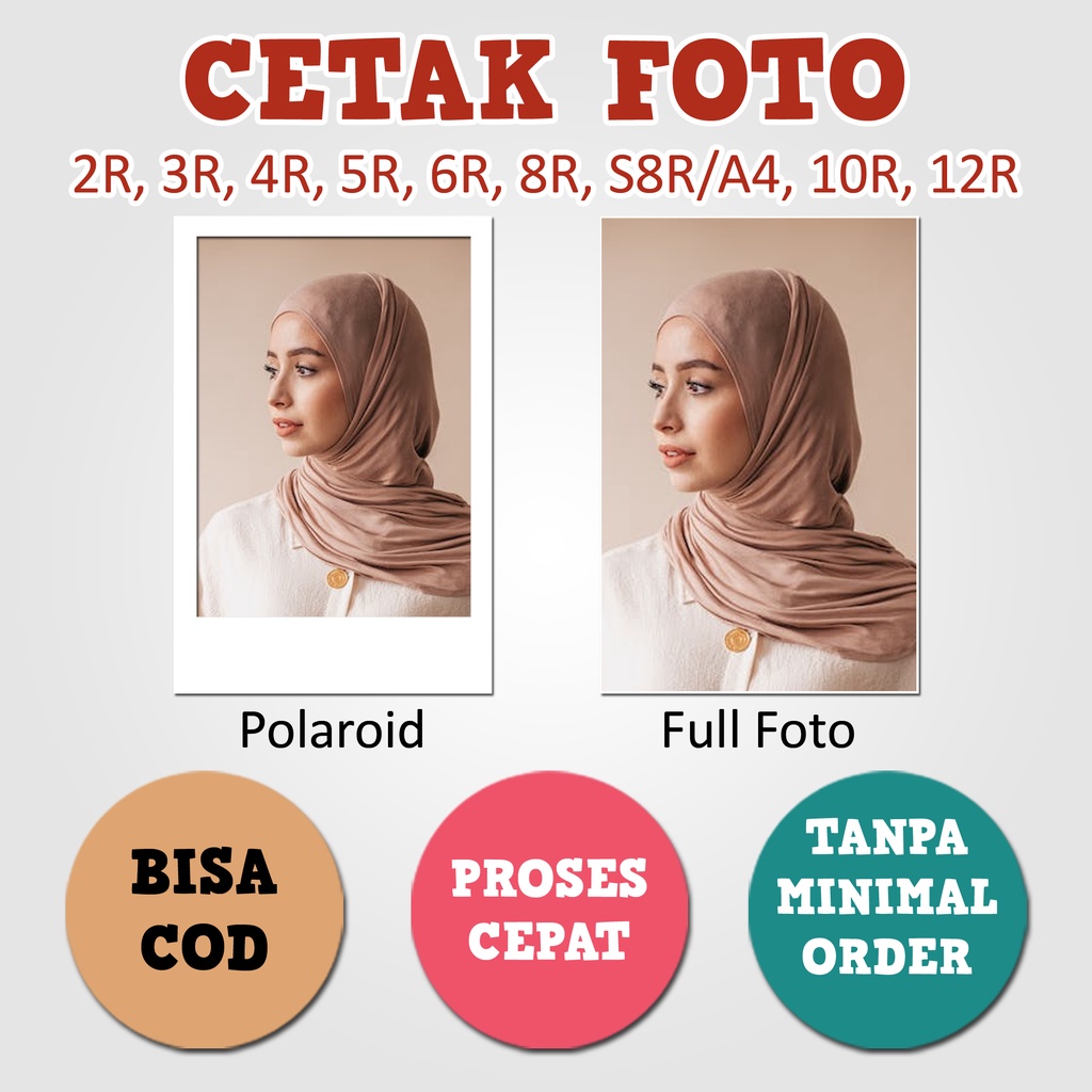 Jual CETAK FOTO POLAROID FULL FOTO 2R, 3R, 4R, 5R, 6R, 8R, A4, 10R, 12R (BISA SATUAN) | Shopee ...