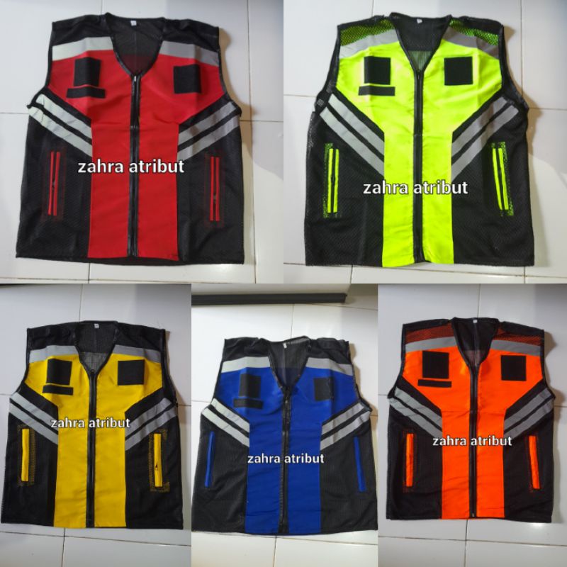 Jual Rompi Kerja Safety,Rompi Touring Bahan Taslan | Shopee Indonesia