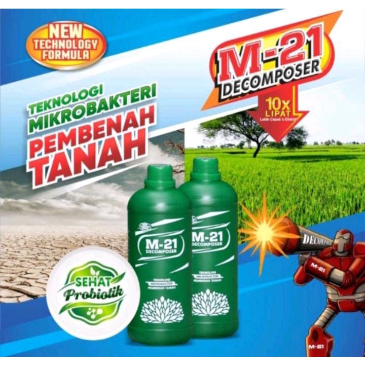 Jual M21 Decomposer - Pupuk Pembenah Tanah - Pupuk Tanah - Pupuk Penyubur 1Liter | Shopee Indonesia