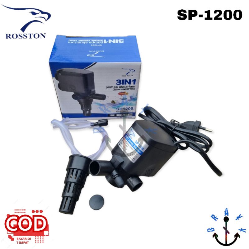 Jual Mesin Pompa Aquarium Power Head Filter Rosston SP 1200 BEST SELLER ...
