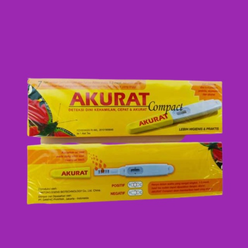 Jual ALAT TES KEHAMILAN TESTPACK AKURAT COMPACT | Shopee Indonesia