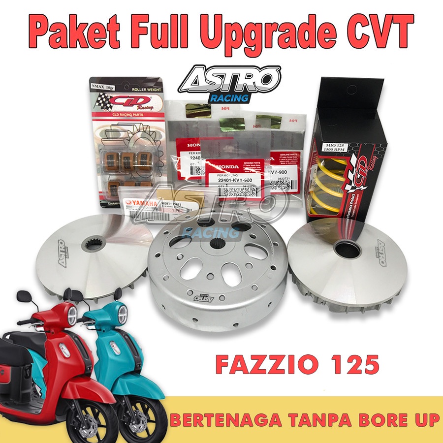 Jual Full Spek CVT Upgrade Fazzio 125 Astro Racing Bertenaga Paket ...
