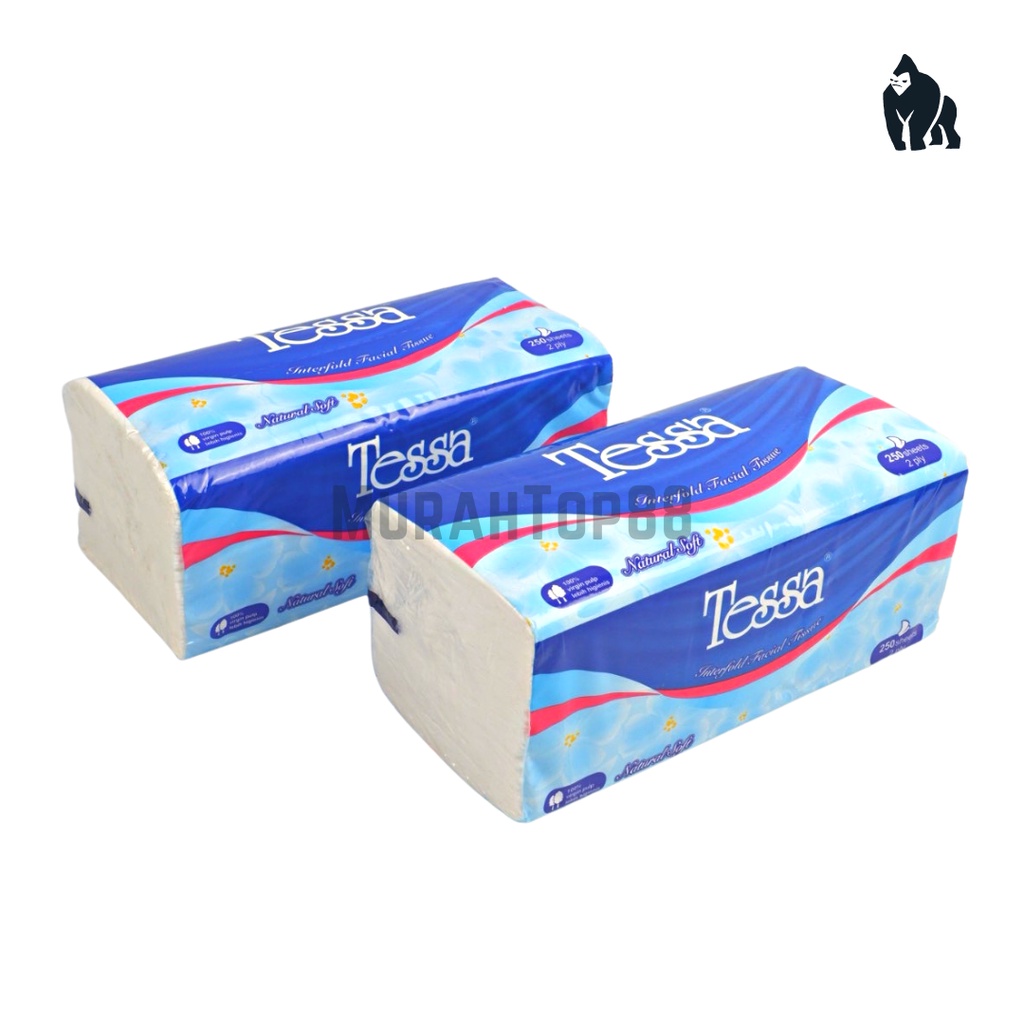 Jual Tissue Tessa 2 Ply isi 250 Sheets / Tisu Wajah Facial Tissue ...