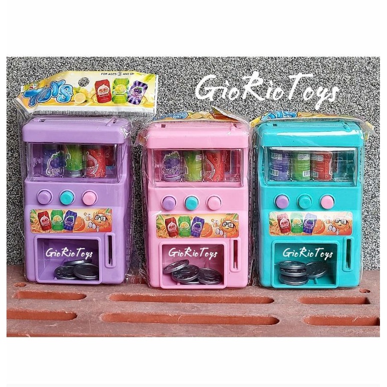 Jual Mainan Anak Vending Machine Mini Mainan Mesin Minuman Otomatis ...