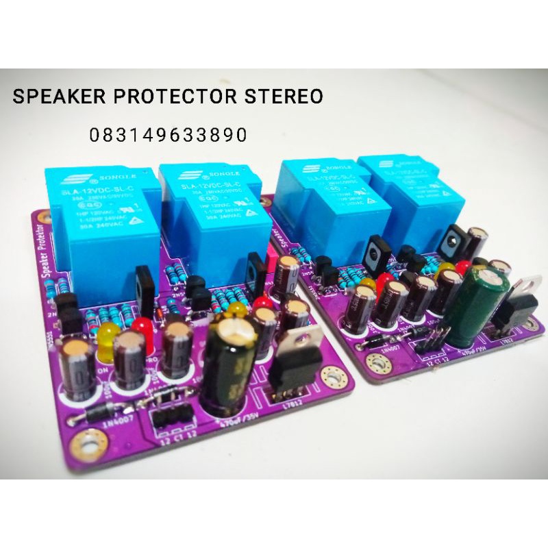 Jual KIT SPEAKER PROTECTOR PENGAMAN SPEAKER PCB DOBELLAYER KOMPONEN ...