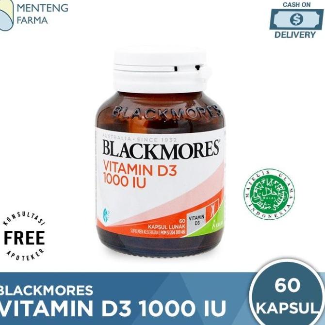 Jual Blackmores Vitamin D3 1000 Iu 60 Kapsul - Suplemen Vitamin D 1000 Iu Curraofficial | Shopee ...