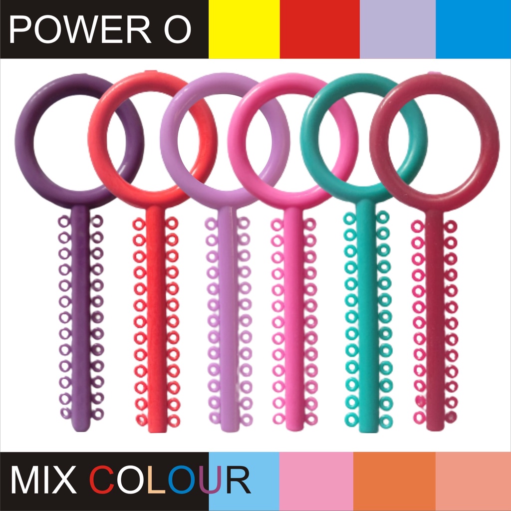 Jual Power O AO ring ligature mix warna isi 10 pcs | Shopee Indonesia