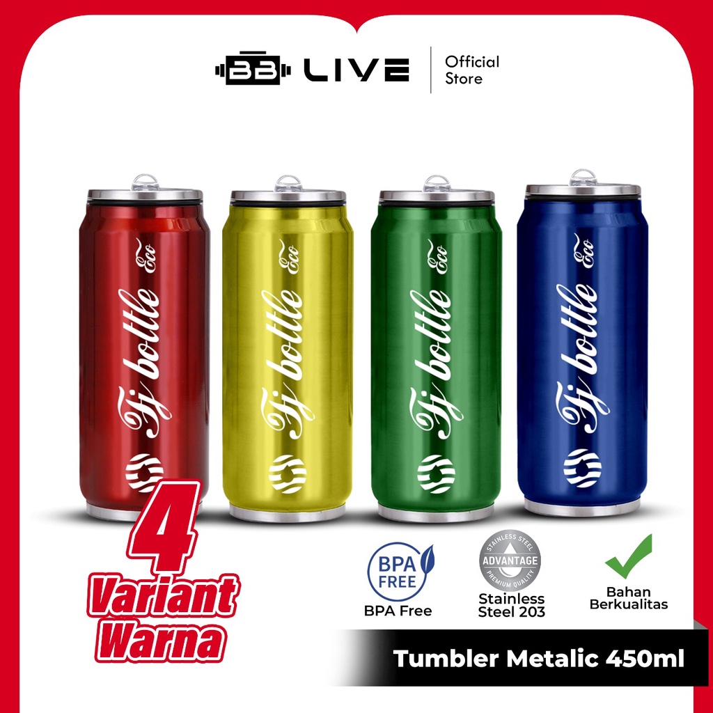 Jual BB Live Botol Tumbler Metalic Stainless 450ml Travel Serbaguna ...