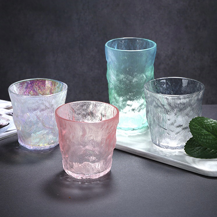 Jual Gelas Estetik / Mosaic Glasss / Gelas Kaca Vintage Tebal / Korean ...