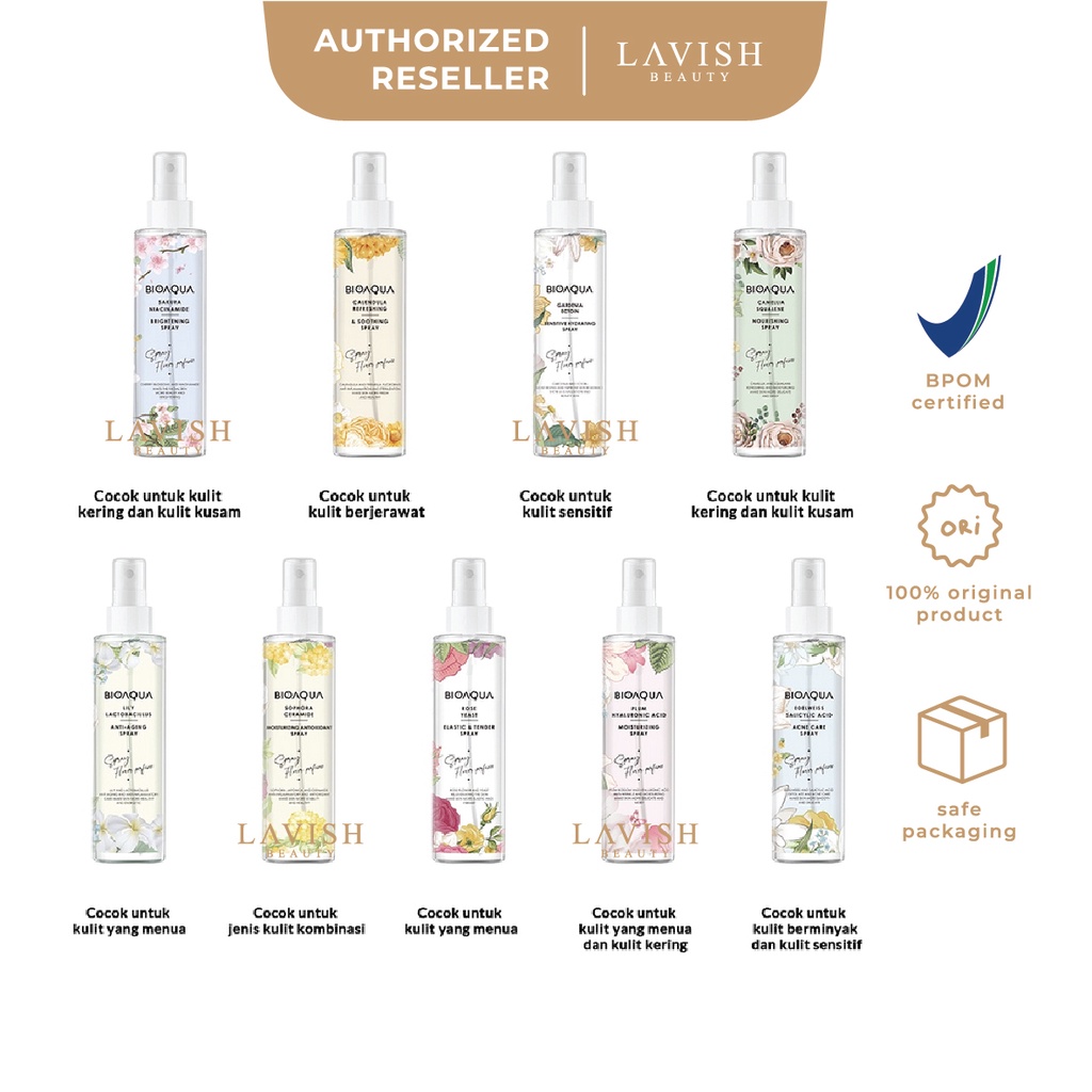 Jual BIOAQUA BIO AQUA Sakura // Edelweiss // Camellia // Rose Yeast ...
