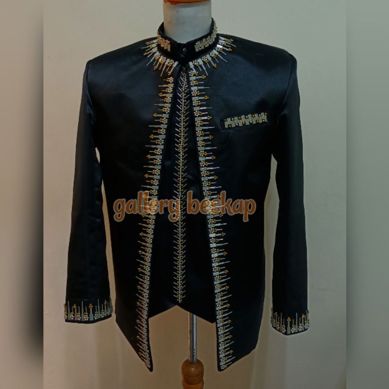 Jual Beskap muslim / basofi pengantin hitam | Shopee Indonesia