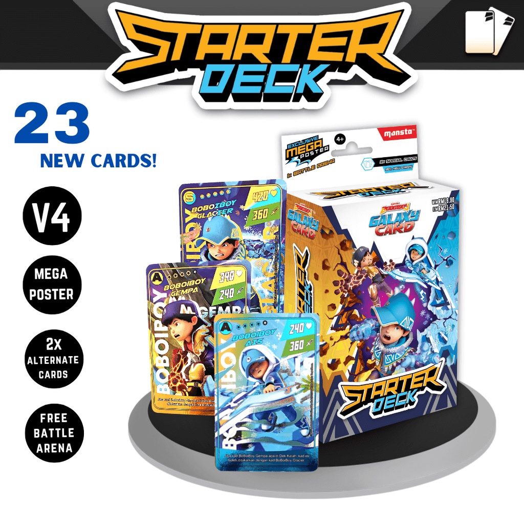 Jual BoBoiBoy Galaxy Card – Starter Deck V4 Original Monsta | Shopee ...