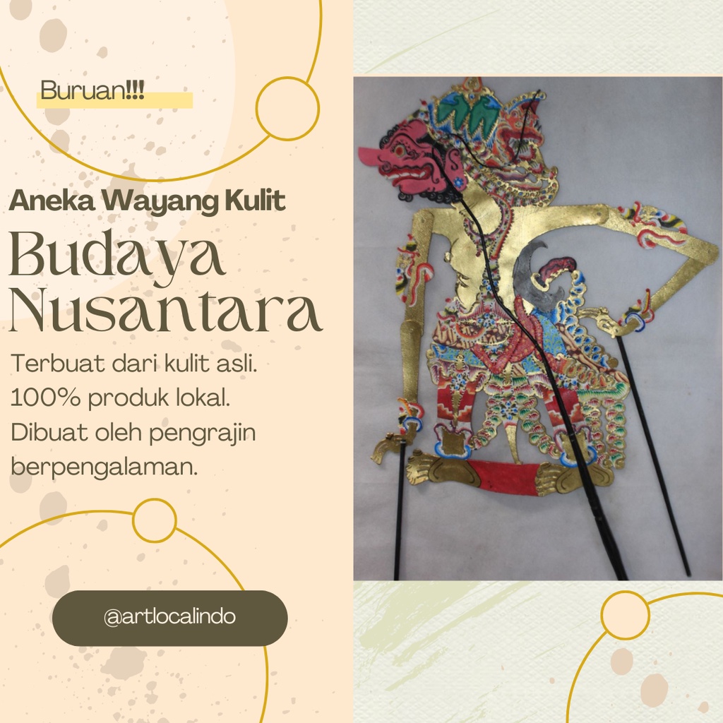 Jual WAYANG KULIT Dursasana Standar Dalang | Shopee Indonesia