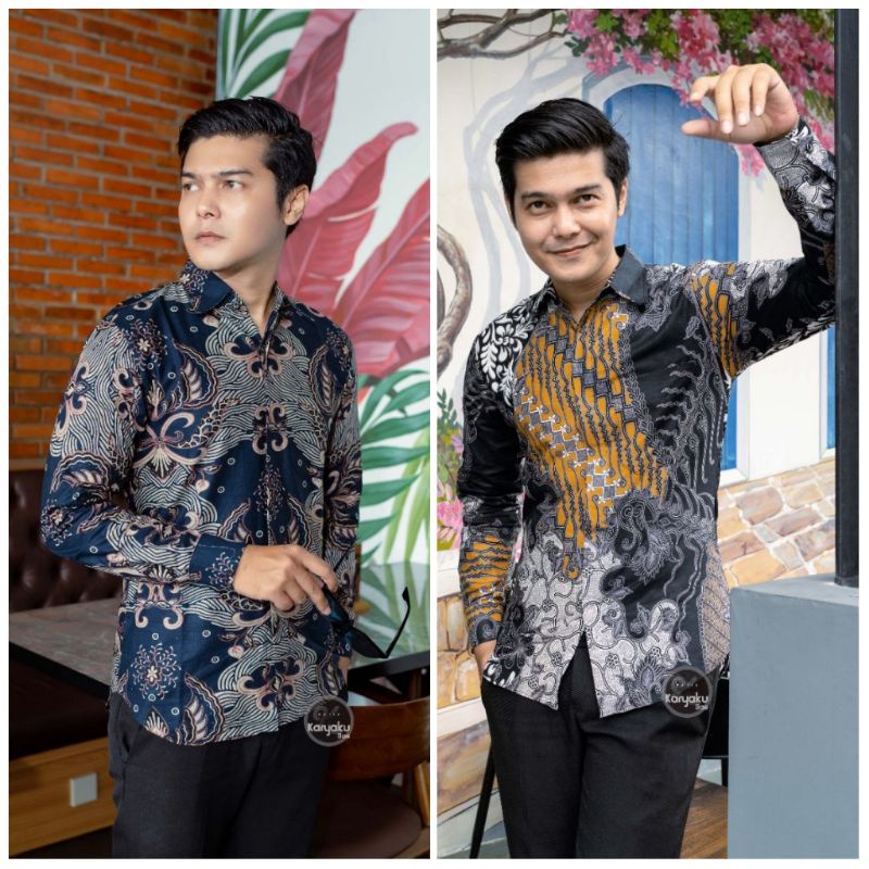 Jual KEMEJA BATIK BUTIK SLIMFIT PALING KEREN TERBARU ELEGAN KEMEJA ...