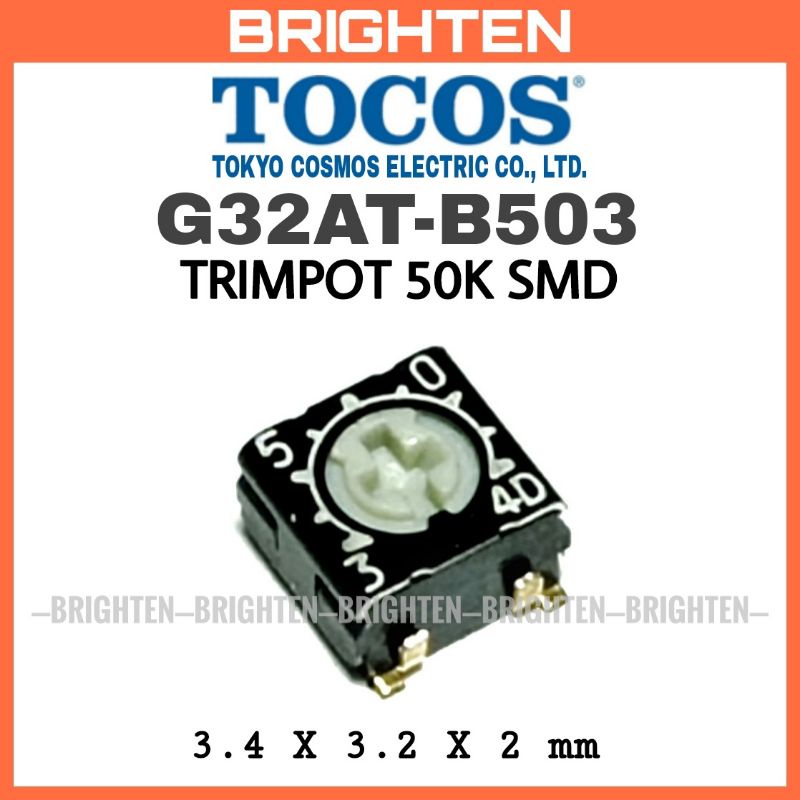 Jual TOKYO COSMOS Trimpot 50K SMD Trimmer Variable Resistor | Shopee ...