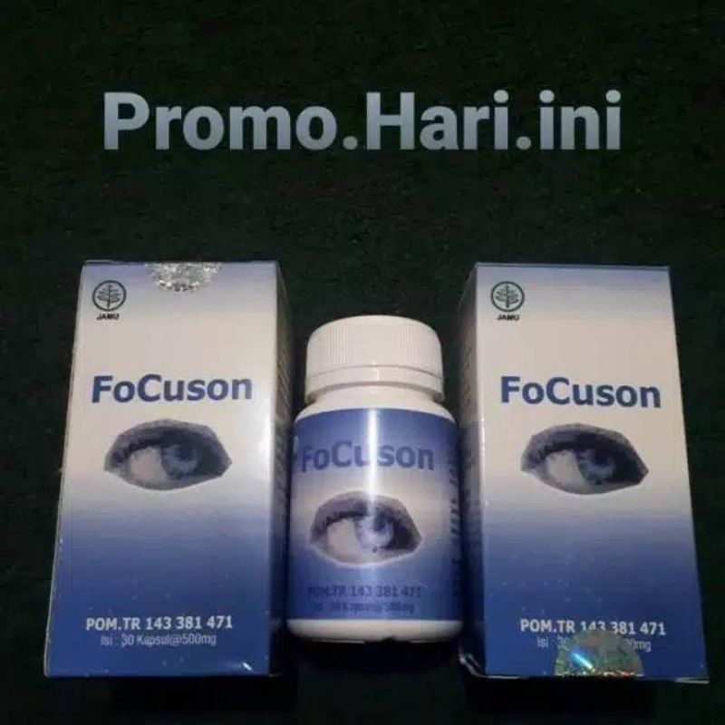Jual Suplemen FoCuson obat mata untuk memulihkan penglihatan dan atasi ...