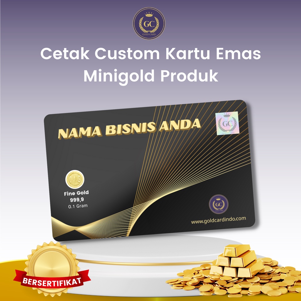 Jual Cetak Custom Logam Mulia Emas Minigold Produk | Shopee Indonesia