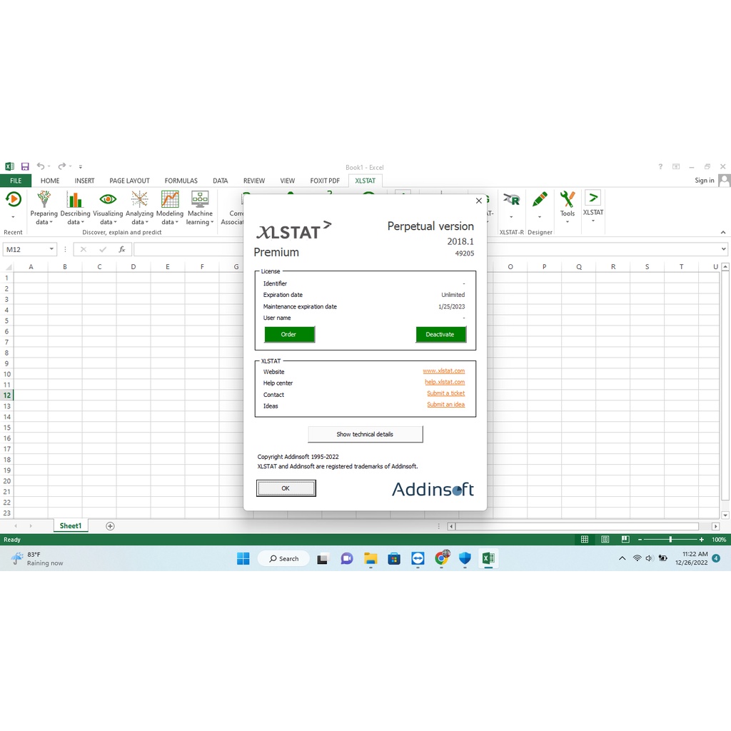 Jual XLSTAT 2014 - 2018 For Mac & Windows (termasuk instalasi sampai ...