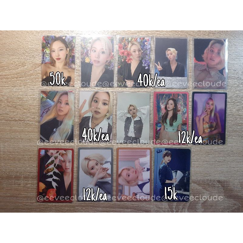 Jual photocard pc official twice nayeon mina chaeyoung tzuyu yes card eyes wide open ewo taste ...