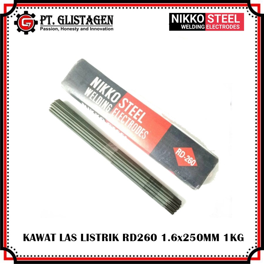 Jual Kawat Las Listrik / Elektroda Nikko RD260 1,6MM X 250MM | Shopee Indonesia