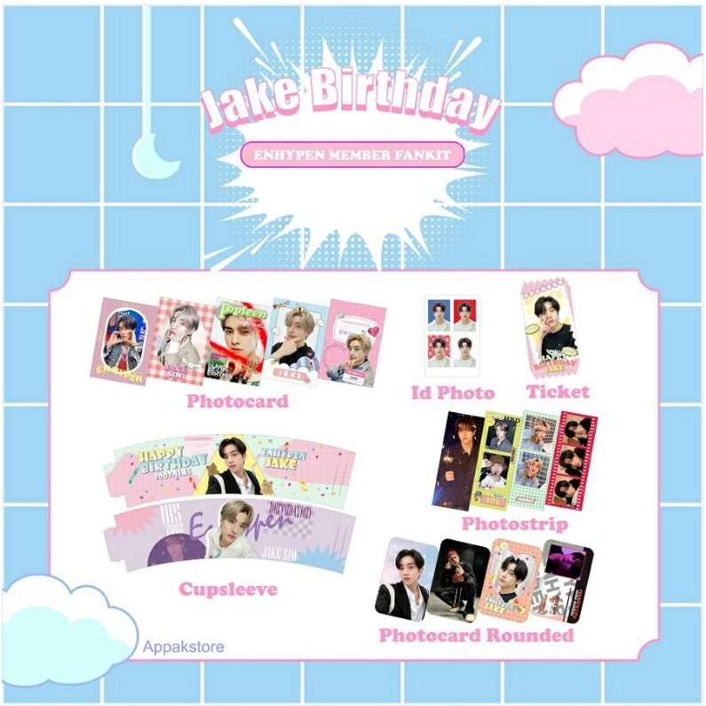 Jual Enhypen Birthday Kit Member Jake Sunghoon Jay Heeseung Cupholder ...