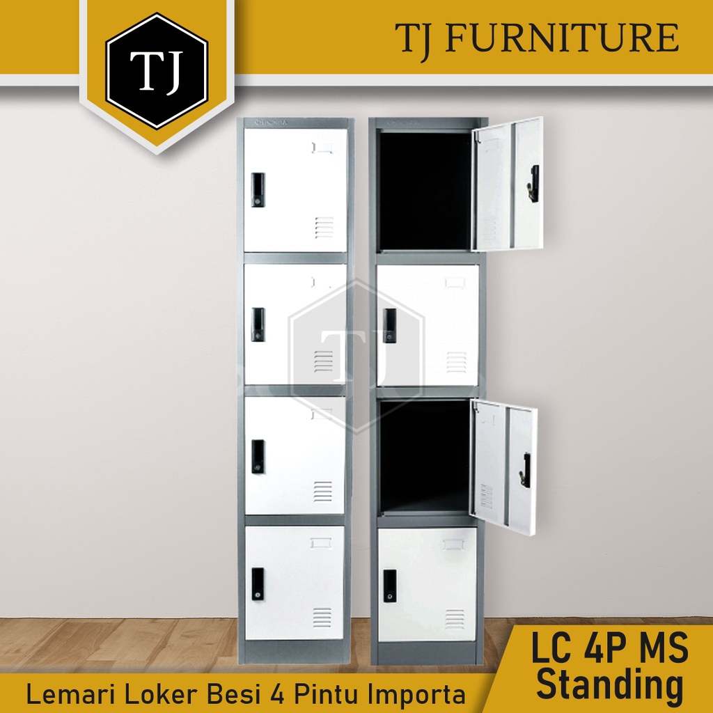 Jual Importa Loker Besi / Lemari Arsip / Locker Kantor Besi 4 Pintu / Steel Cabinet LC 4P MS ...