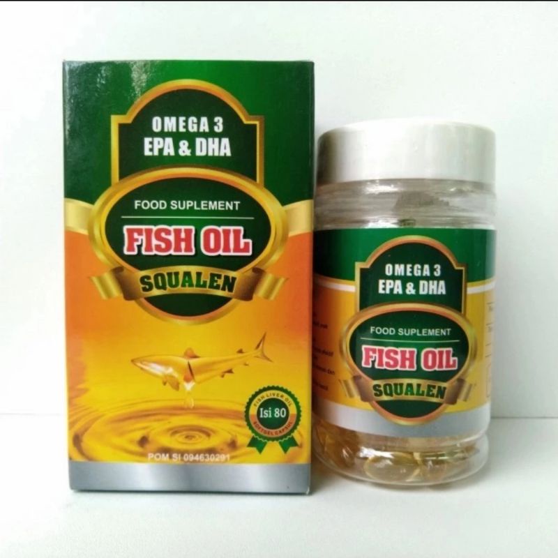 Jual Minyak Ikan Omega 3 Plus Fish Oil / Squalen Gold EPA & DHA Isi 80 Softgel | Shopee Indonesia