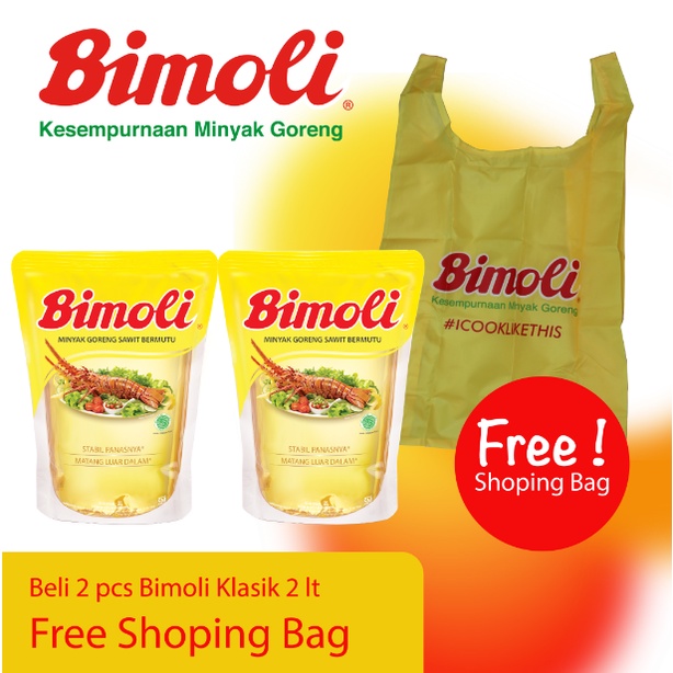 Jual Bimoli Klasik 2 Liter Pouch - Isi 2 Pouch Free Shopping Bag Bimoli ...