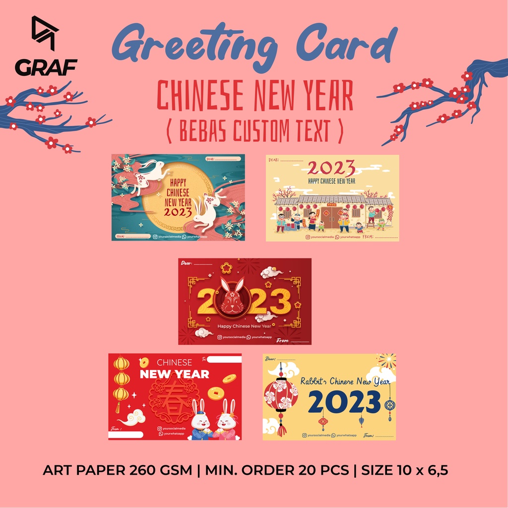Jual GREETING CARD IMLEK FREE CUSTOM| GIFT CARD | KARTU UCAPAN IMLEK ...