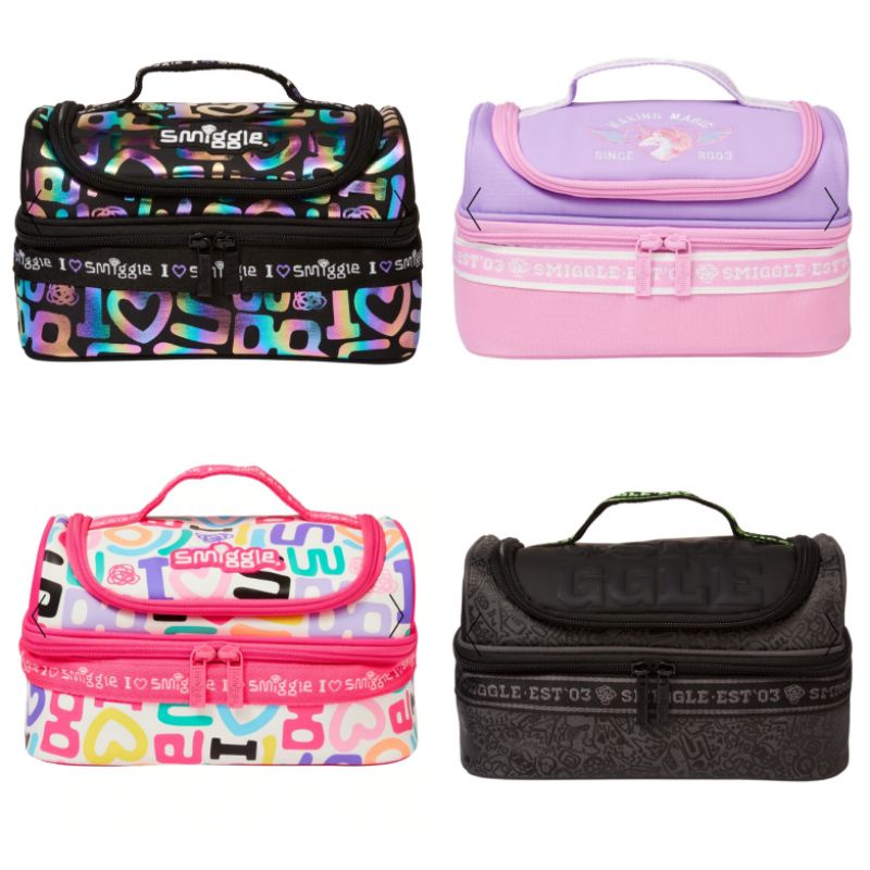 Jual Smiggle Lunchbox double decker Smiggler original | Shopee Indonesia