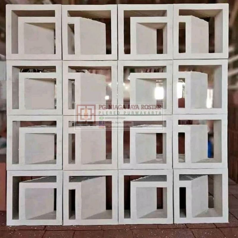 Jual roster 2 sisi, loster 2 sisi, roster beton minimalis | Shopee ...